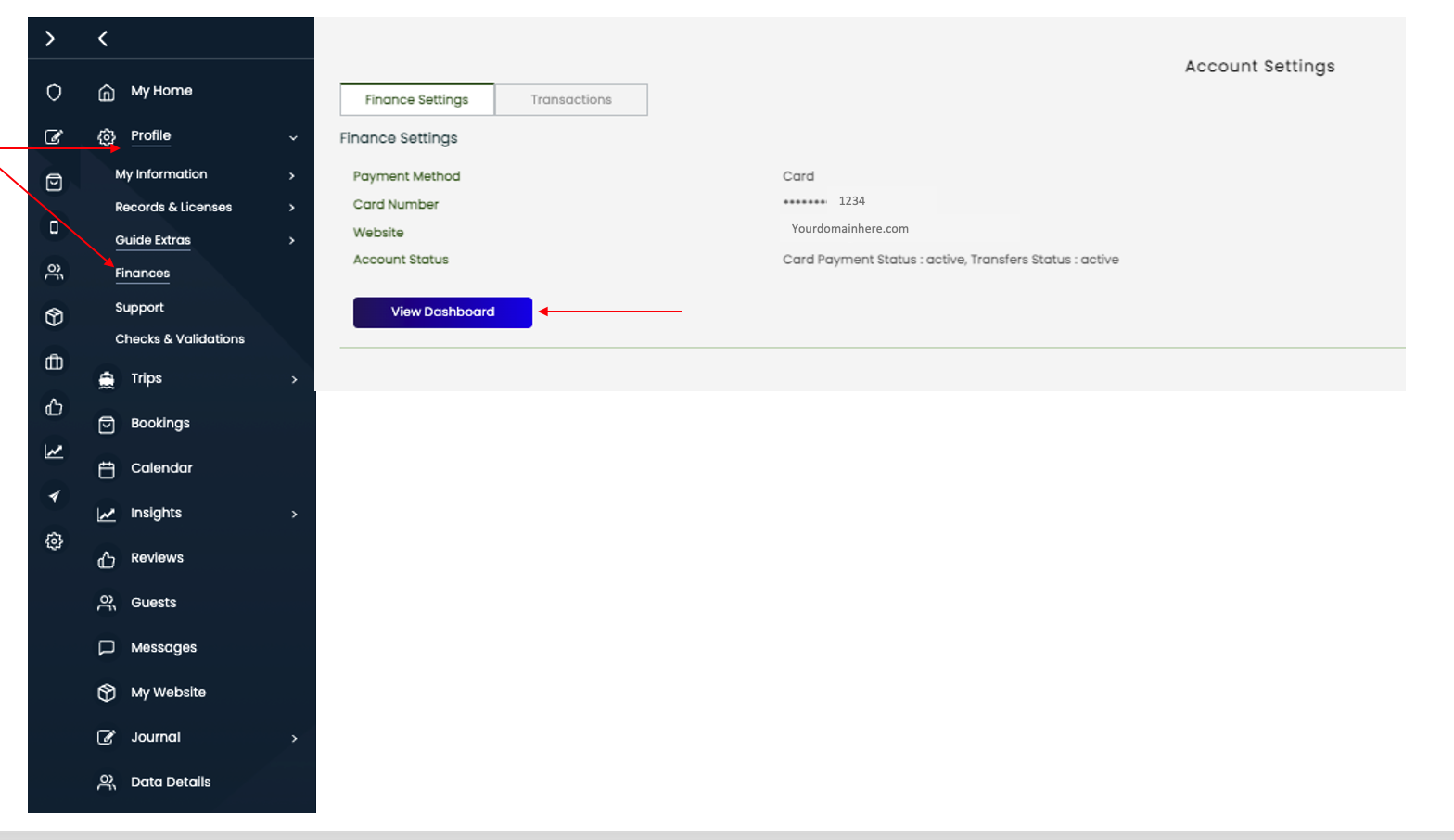 Guidesly Pro: Access and Updating Your Financial Information – Guide ...